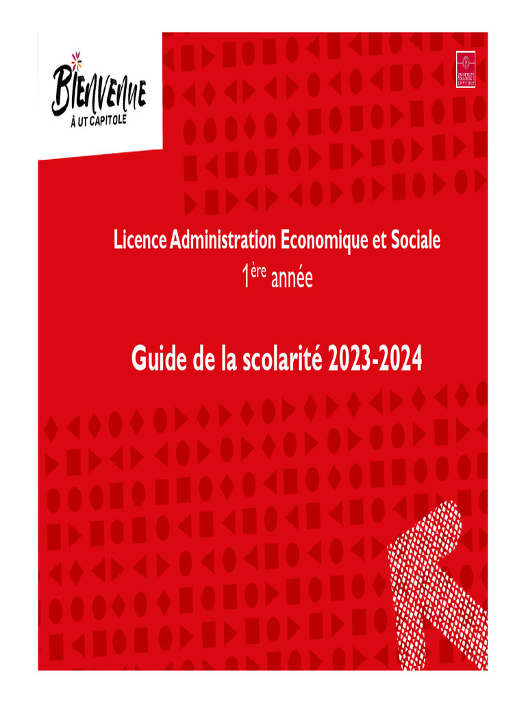 l1 Aes - Guide Scolarite - 2023-24 | PDF