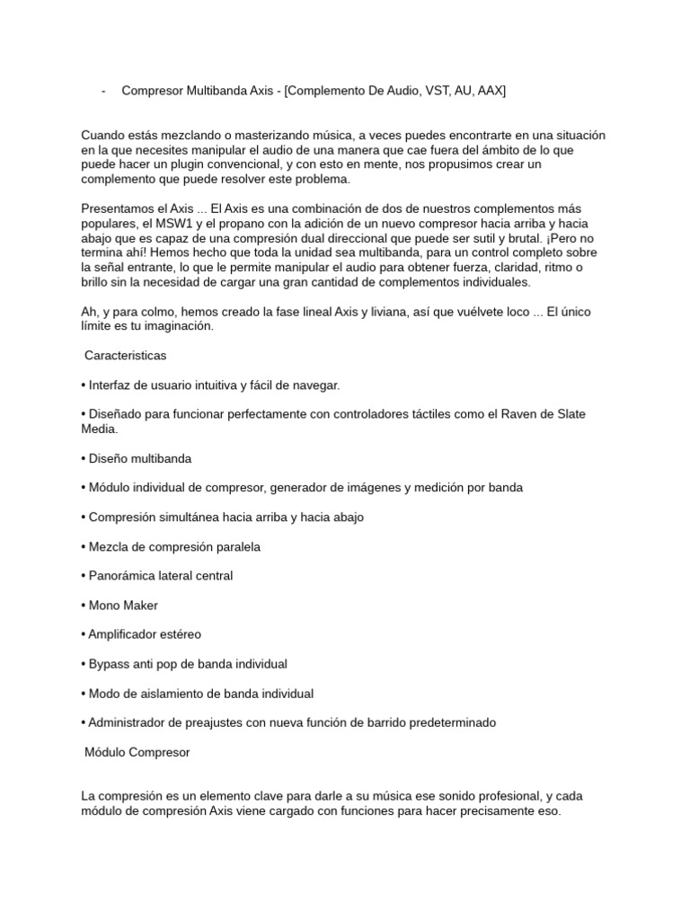 SoundSpot Axis | PDF