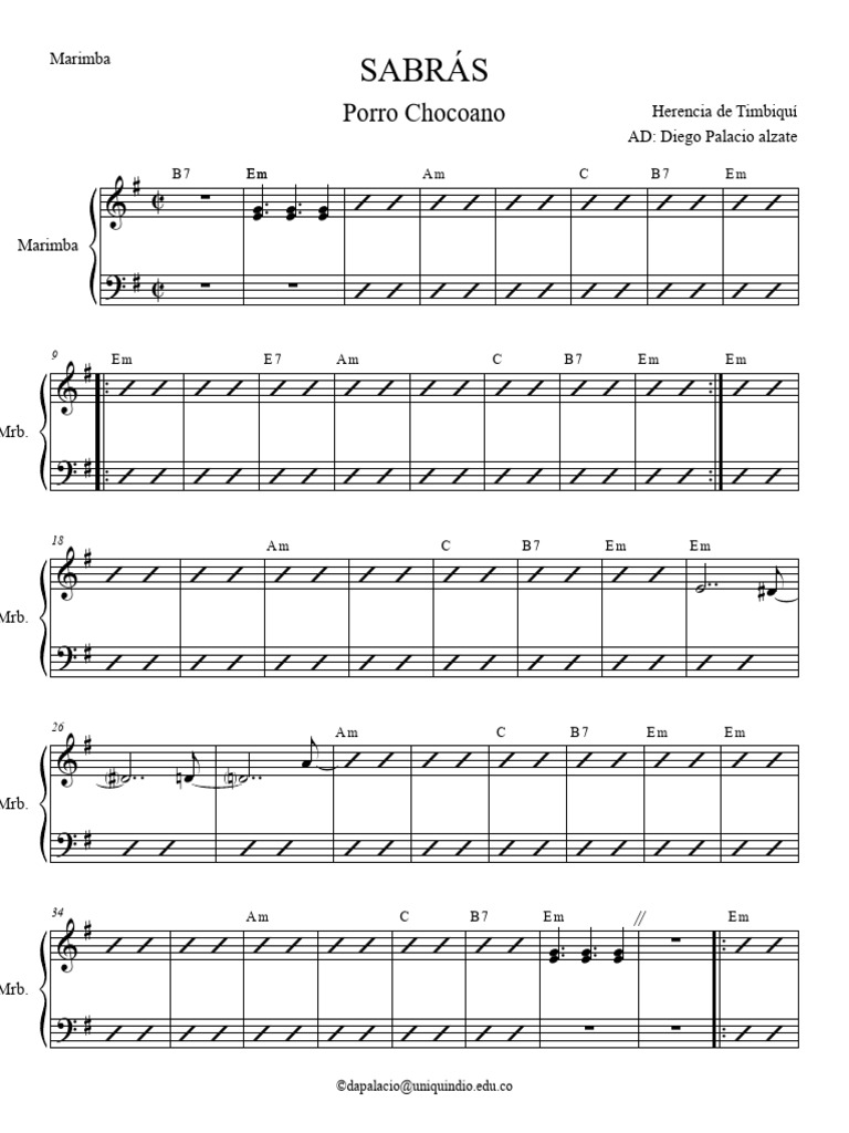 Marimba Sabras | PDF