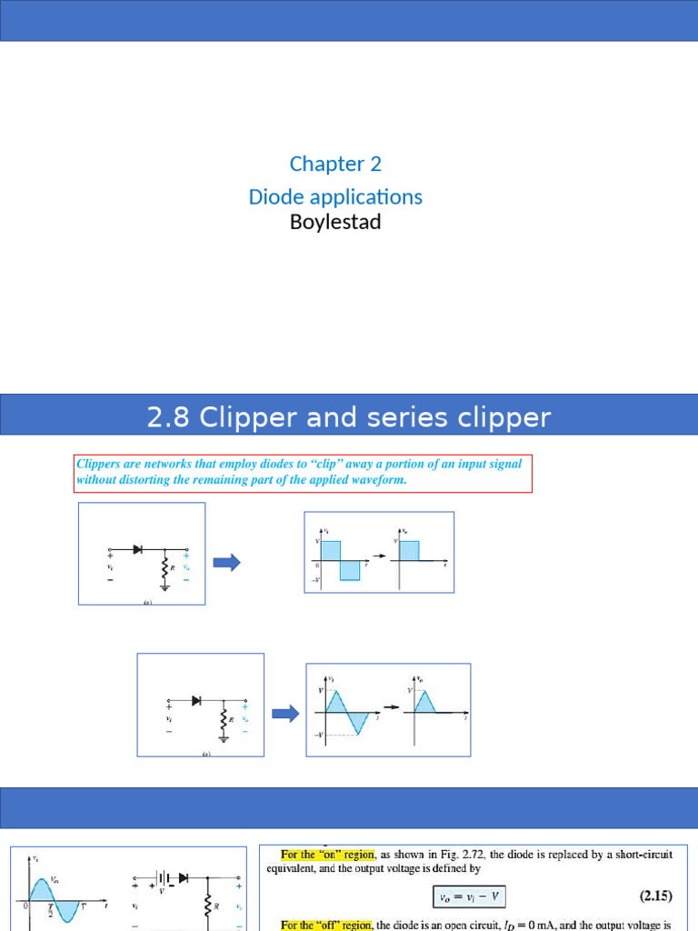 Ch-2 Diode Applications | PDF