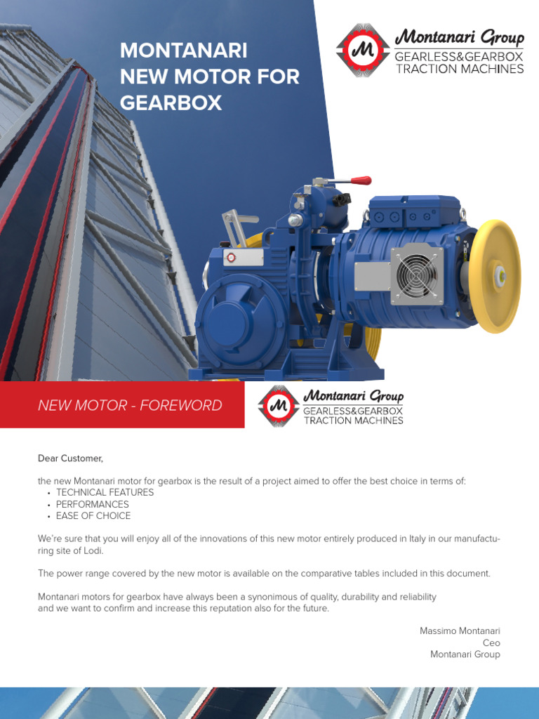 Montanari New Motor For Gear Catalogue 1 | PDF