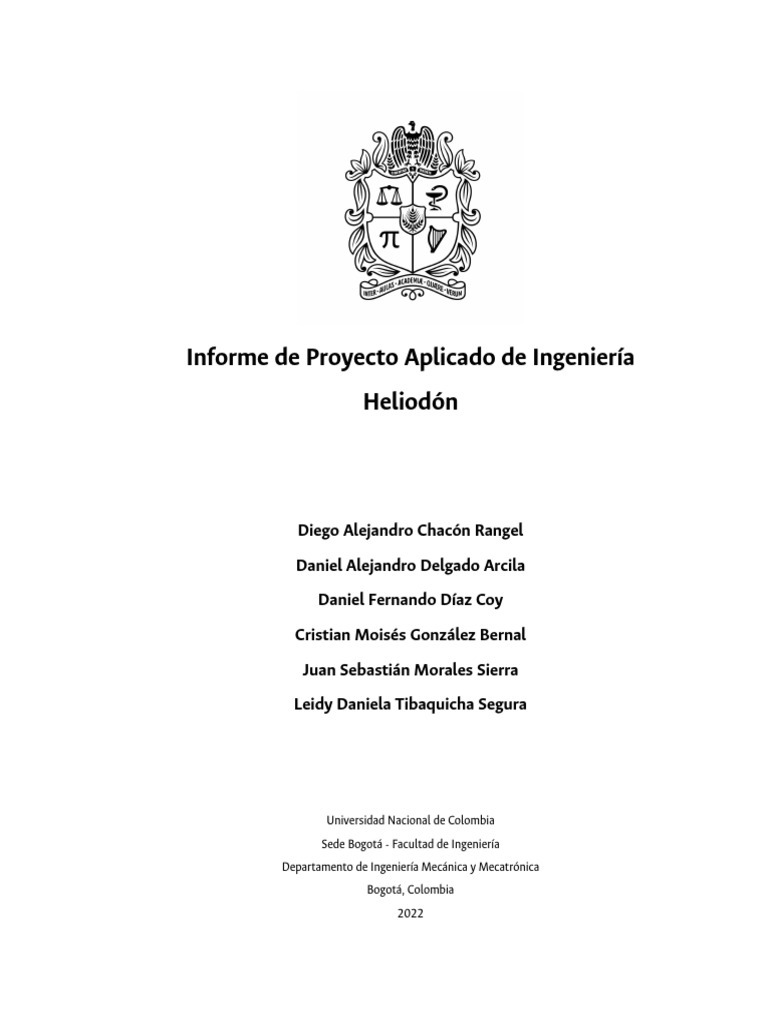 Informe de Proyecto Aplicado de Ingenier | PDF