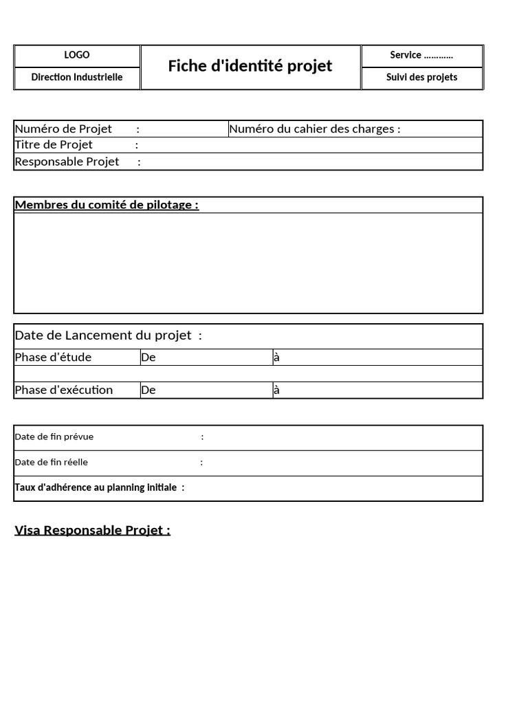 Fiche identité projet | PDF