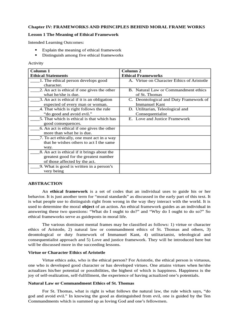 Chapter-IV-Frameworks-and-Principles | PDF