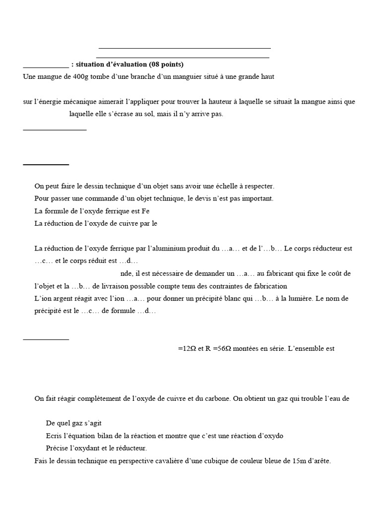 2em DST-PCT 3eme 2023-2024 | PDF