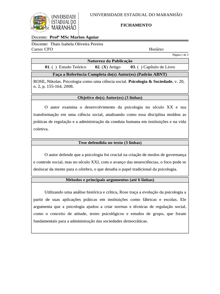 Fichamento II Gestão de Talentos | PDF