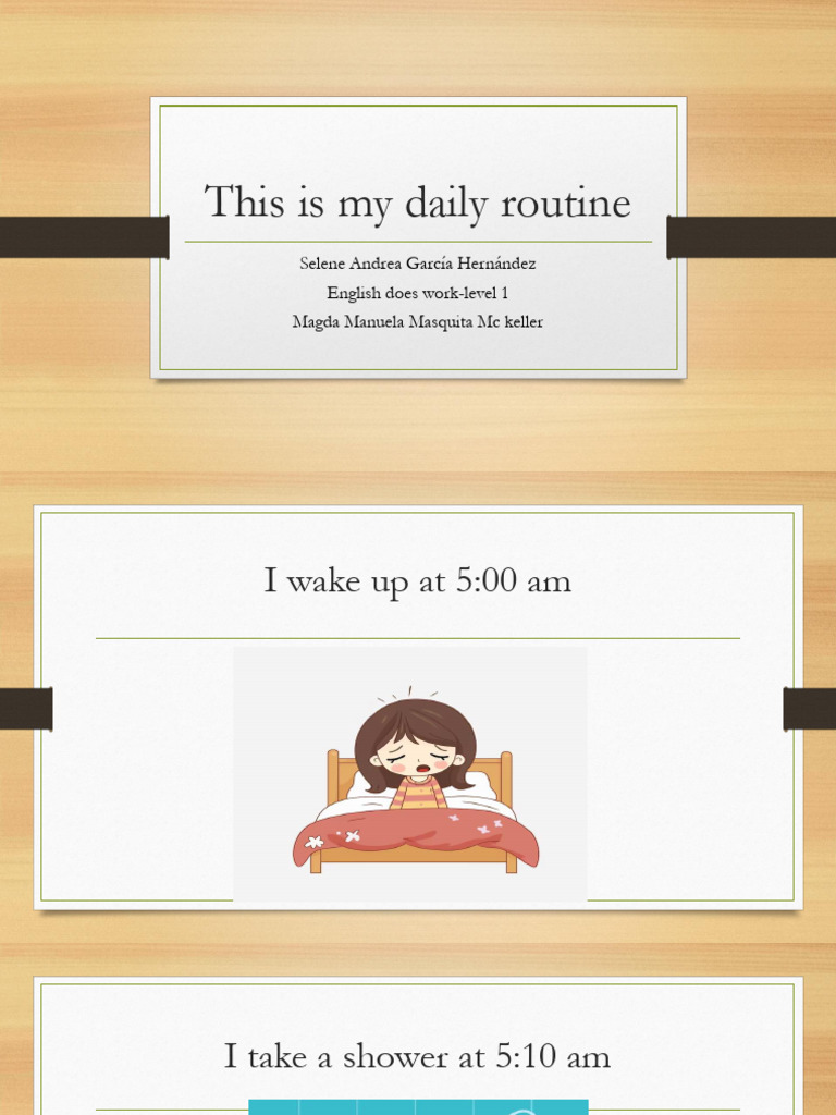 This is My Daily Routine | PDF