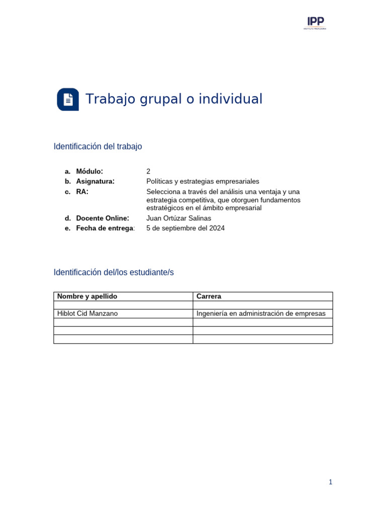 Hiblot - Cid - TIM2 - Politica y Estrategias Empresariales | PDF | Walmart | Business