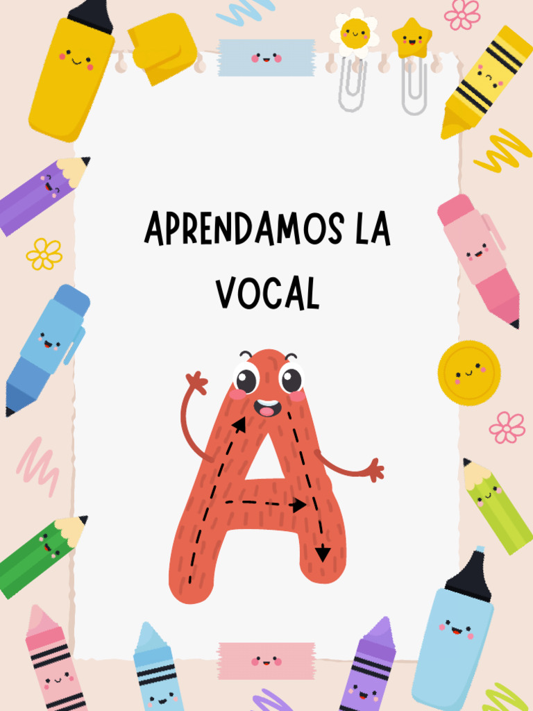 Aprendamos la vocal A | PDF