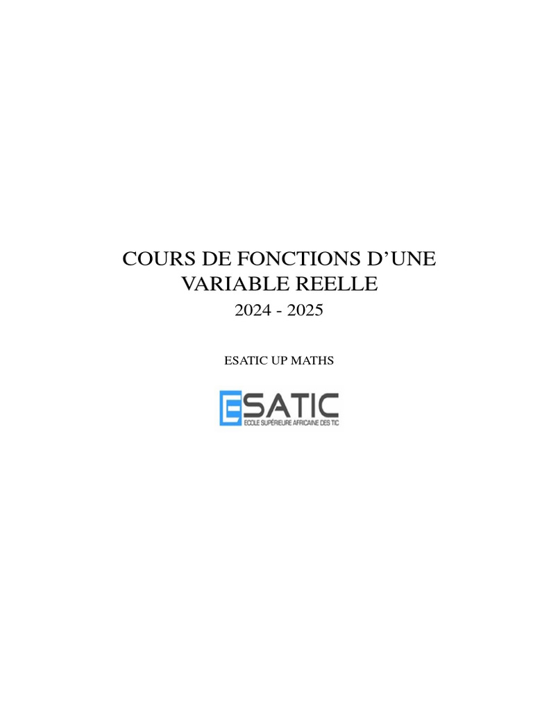 Fonctions 2024 - 2025 | PDF