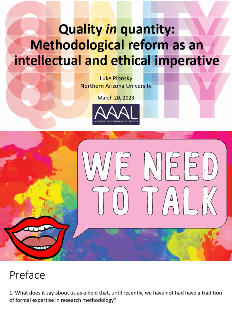 Plonsky 2023aaal Plenary Shared | PDF