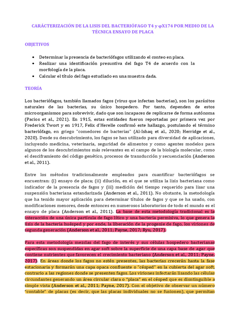 Guía - Caracterización de La Lisis | PDF