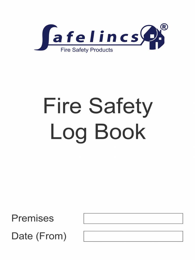 FFire Safety Log Book - DOC 1034 - V1.3 - Published | PDF