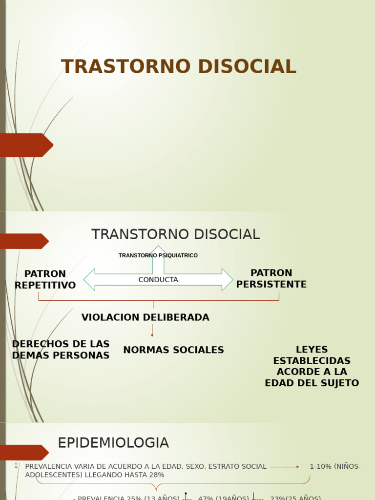 Transtorno de Conducta Disocial | PDF