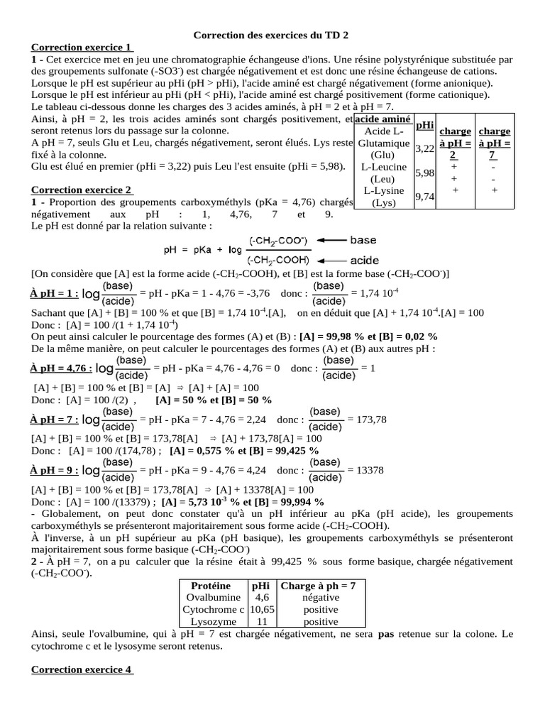 Correction Des Exercices Cheriet | PDF