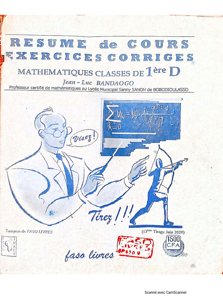 Faso Livre Math 1èred | PDF