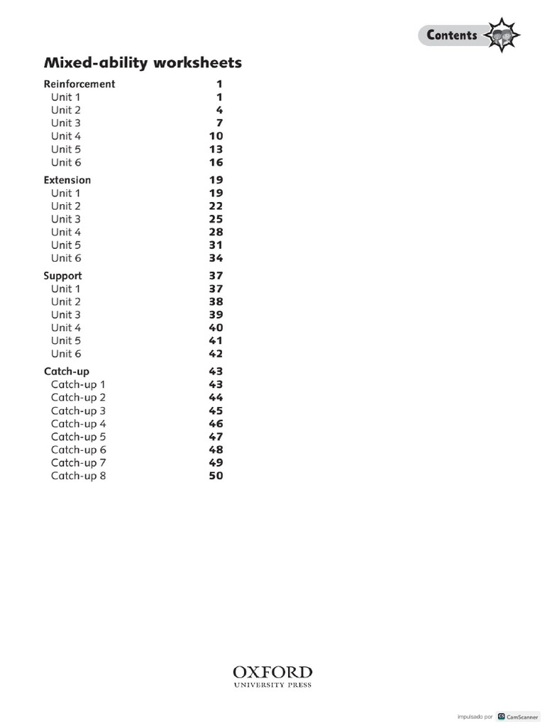 Reinforcement and Extension Worksheets | PDF