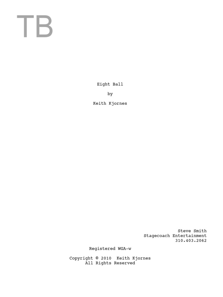 Eight Ball | PDF