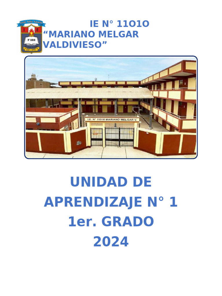 Unidad de Aprendizaje 2024 | PDF