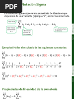 Notación Sumatorio o Sigma. Propiedades y Fórmulas | PDF | Suma ...