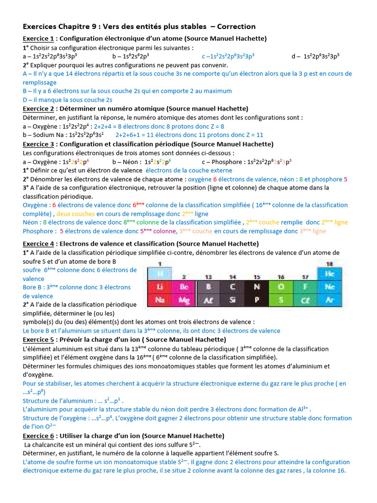 C9 Correction Des Exercices 1 À 6 | PDF