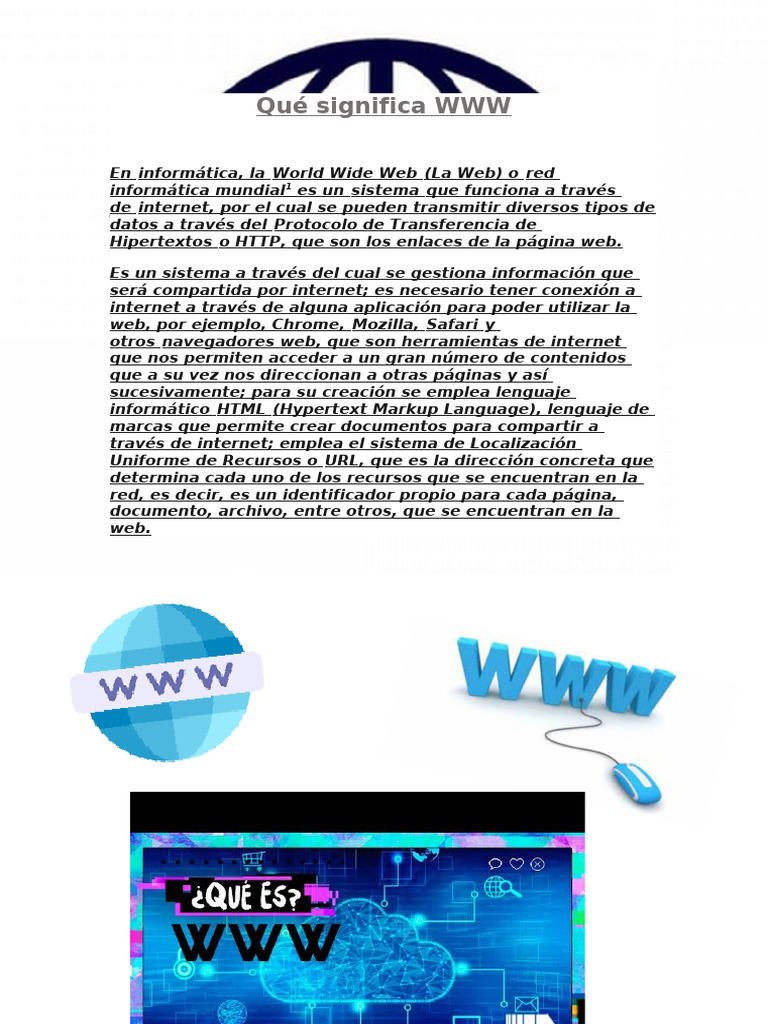 Qué Significa WWW | PDF
