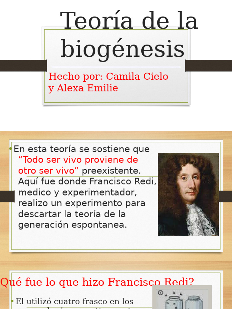 Teoría de La Biogénesis | PDF