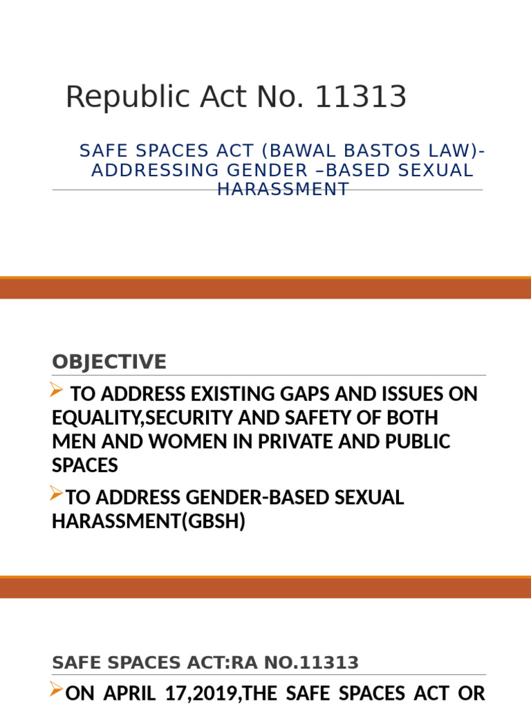 Republic-Act-No-11313-SAFE SPACES ACT | PDF