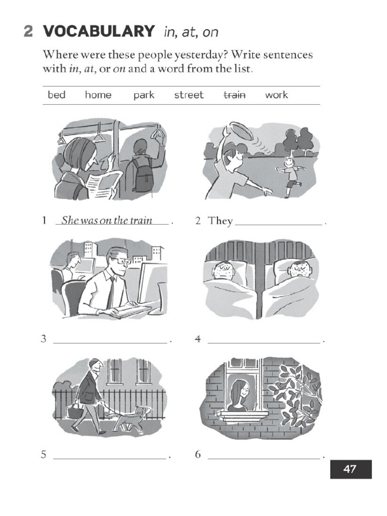 In - On - at A1 EF WB | PDF