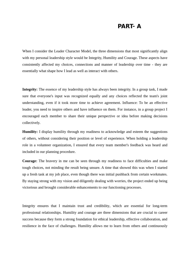 Leadership Reflection | PDF