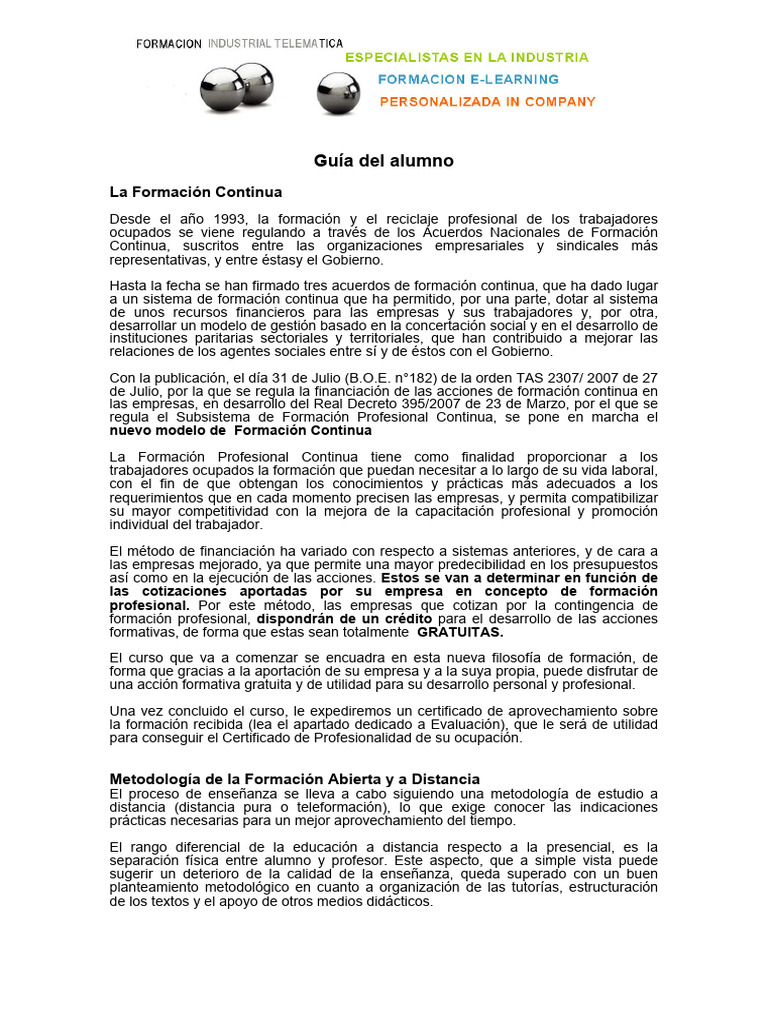 Guia Del Alumno Empresa | PDF