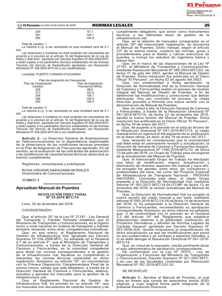 Manual De Puentes 2018 Pdf