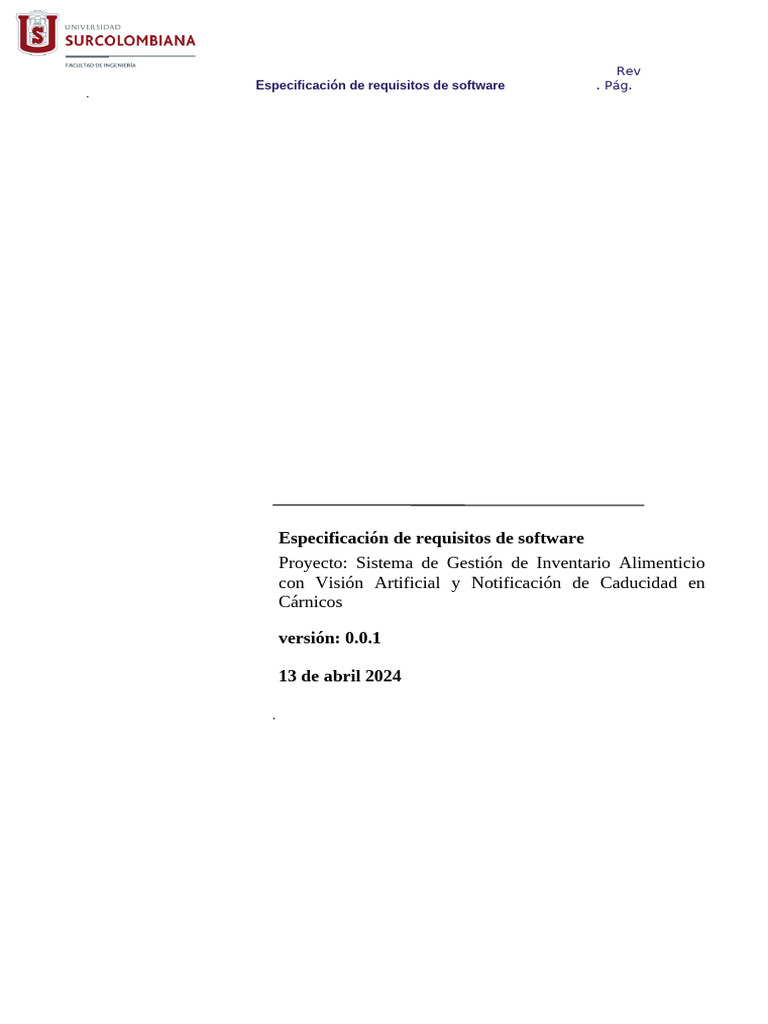Especificación de Requisitos de Software - Análisis - Ahoralo | PDF | Usuario (informática ...