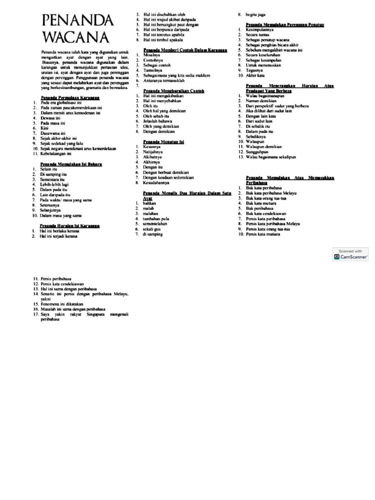 Penanda Wacana | PDF