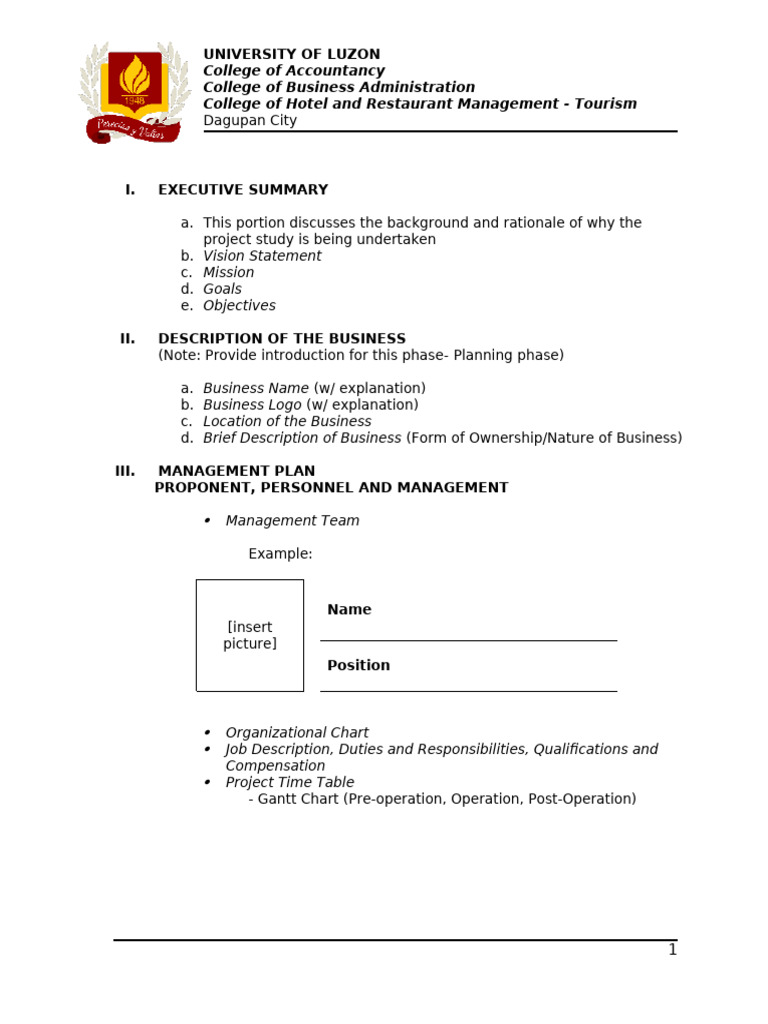Business Plan Template | PDF