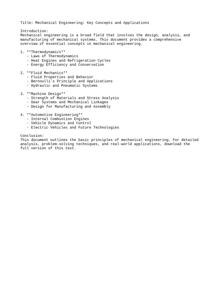 Documento 3 Introduction To Mechanical Engineering | PDF