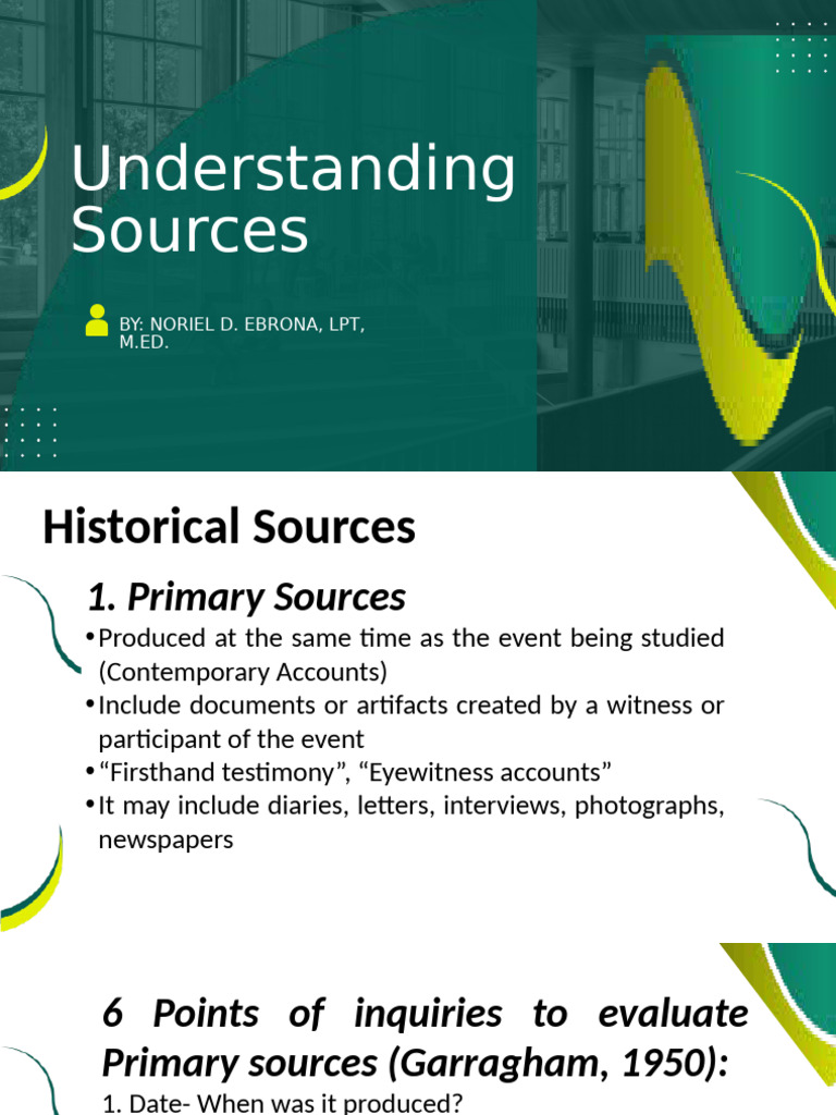 Understanding-Sources-2 | PDF