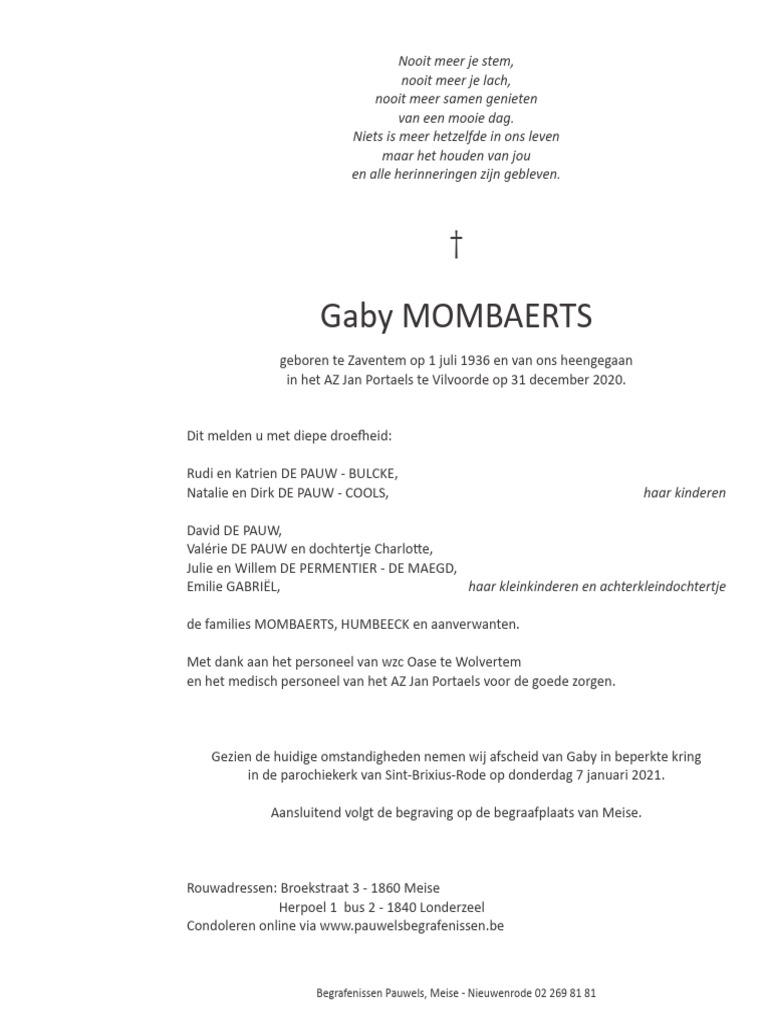 Gaby Mombaerts | PDF