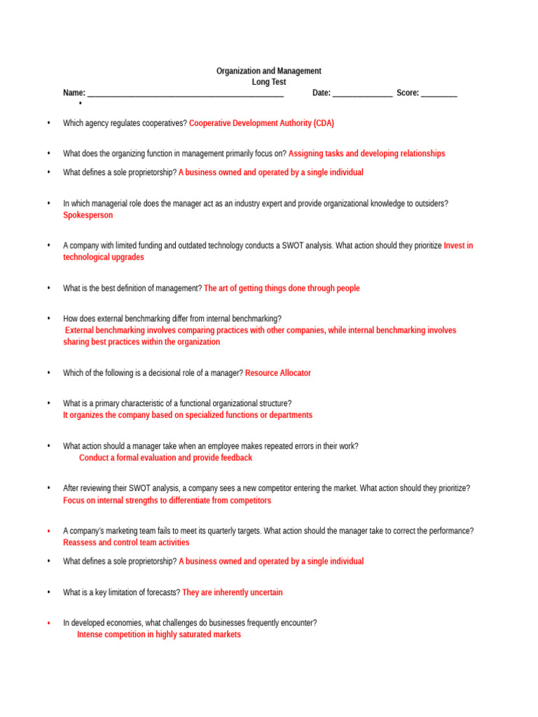 ORGMAN REVIEWER | PDF