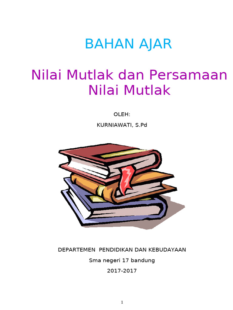 Bahan Ajar Pertemuan 1 - 3 | PDF