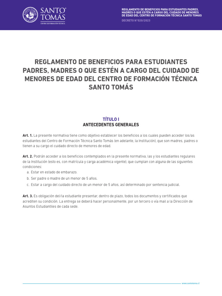 Reglamento CFT | PDF