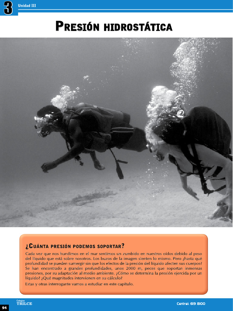 Tema 12 Presion Hidrostatica | PDF