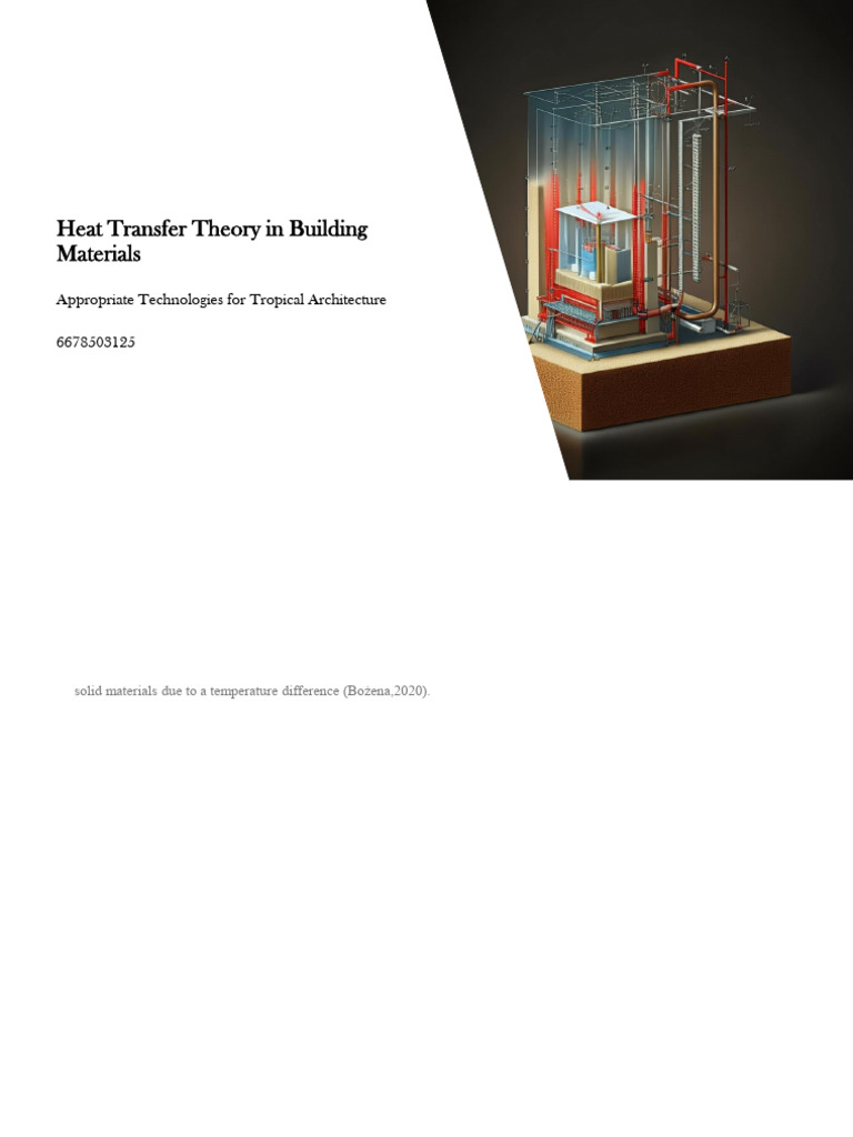 Heat Transfer Theory in Building Materials | PDF | Ventilation ...