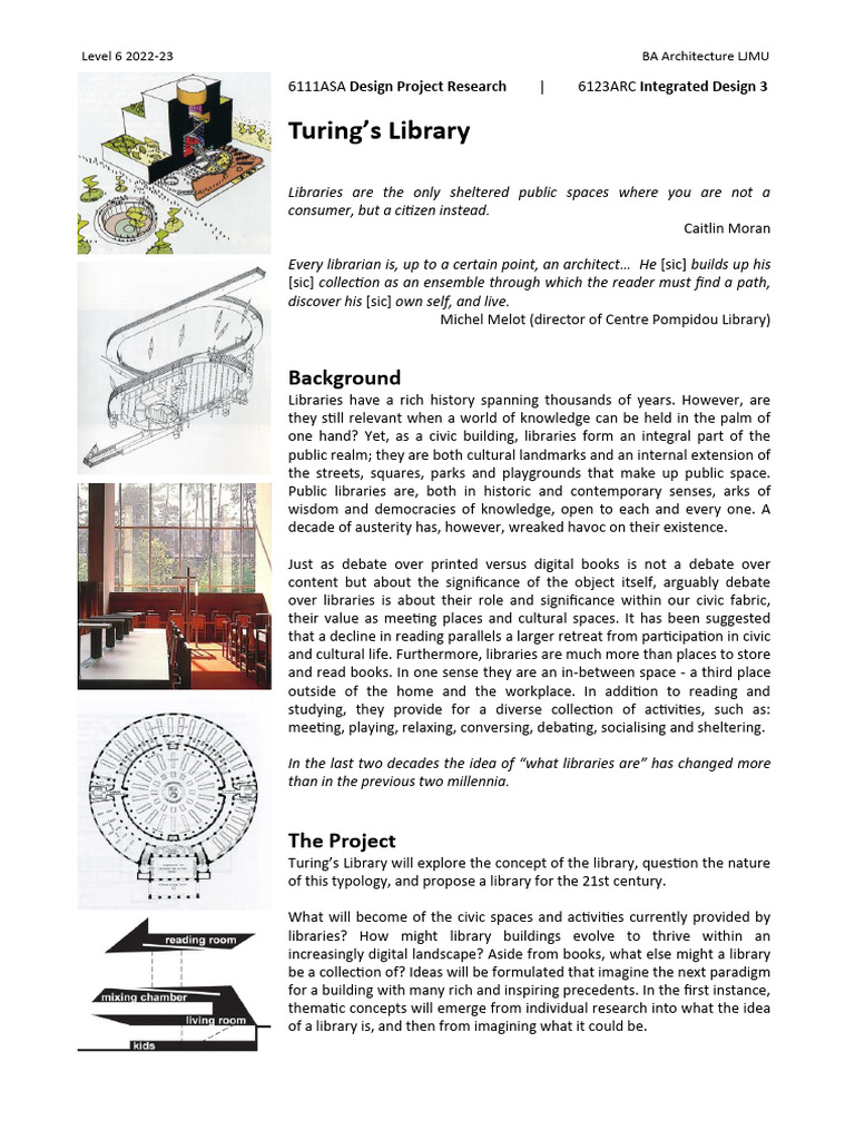 Turings Library Brief-1 | PDF | Libraries | Art