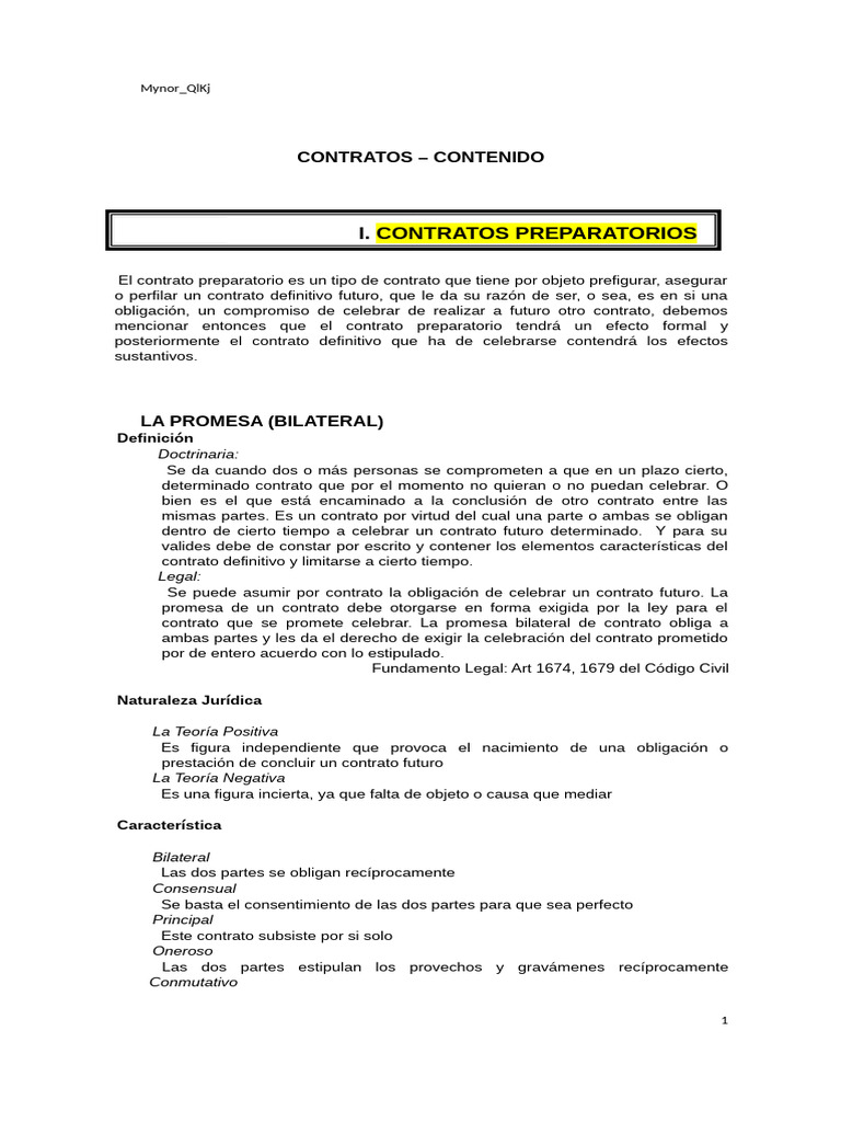 Contratos en Particular010203 | PDF