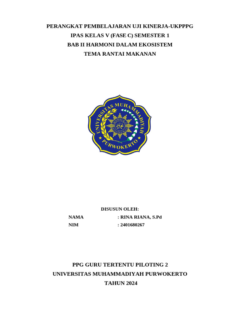 Perangkat Pembelajaran - Rina Riana - 2401680267 | PDF | Karier & Perkembangan | Kajian Bahasa Asing