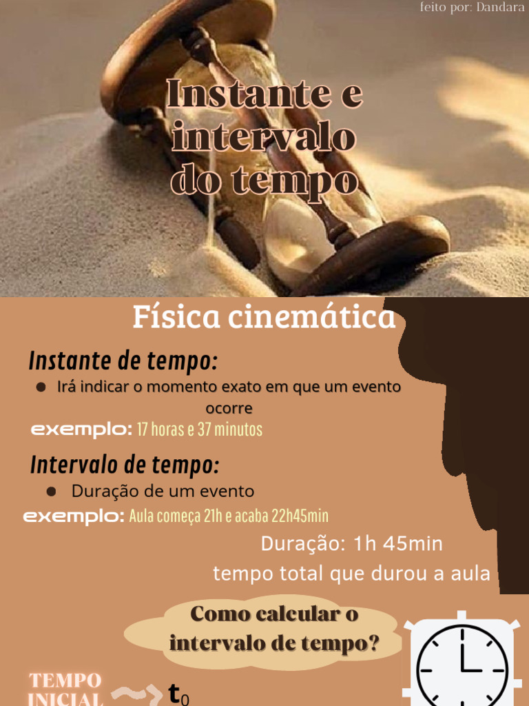 Instante e Intervalo Do Tempo | PDF