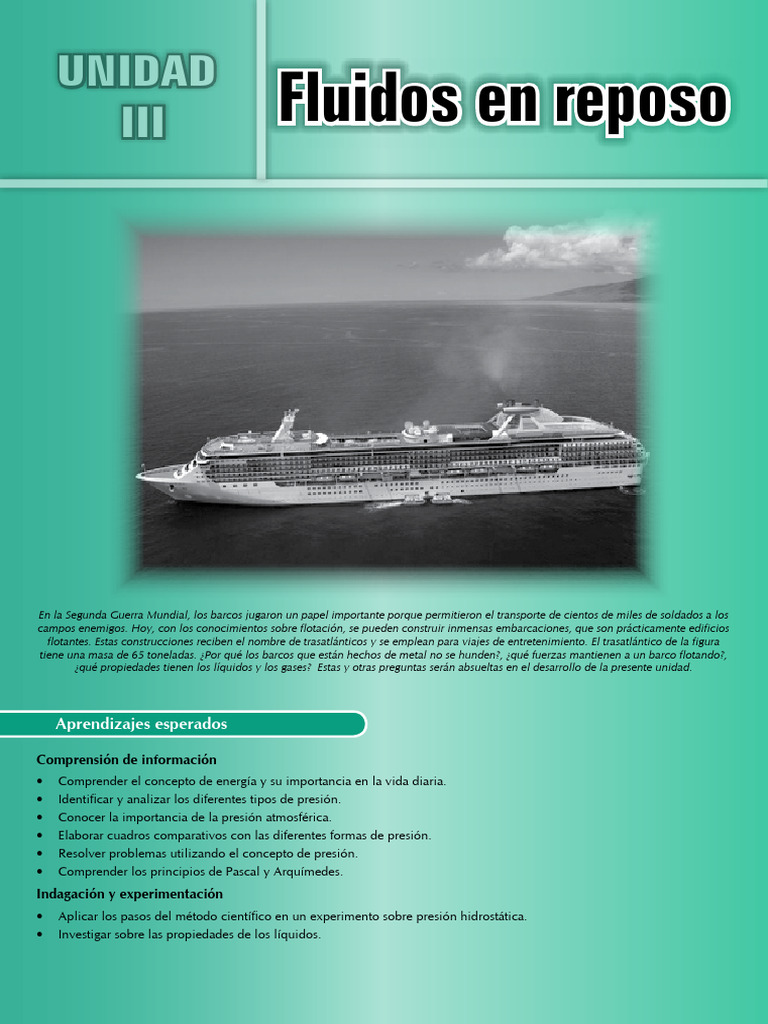 TEMA 10 LOS FLUIDOS Y SUS PROPIEDADES | PDF