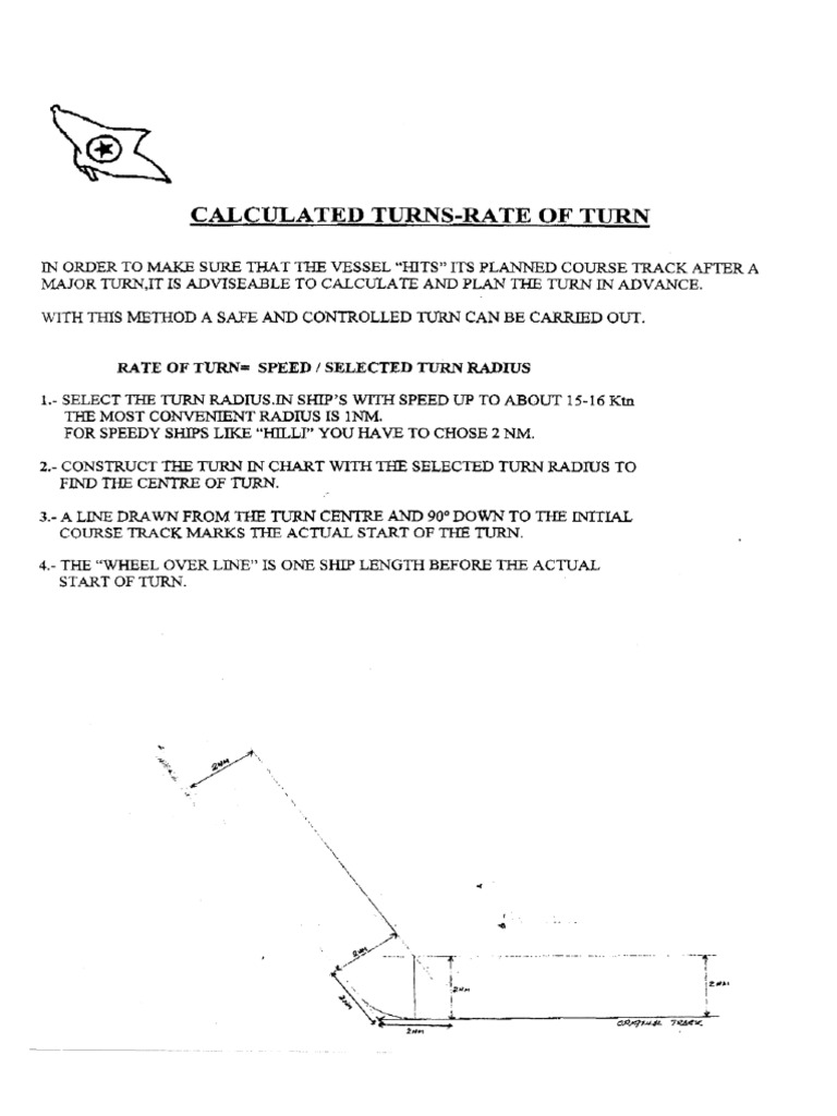 Calculated Turns-Rate of Turn Golar | PDF