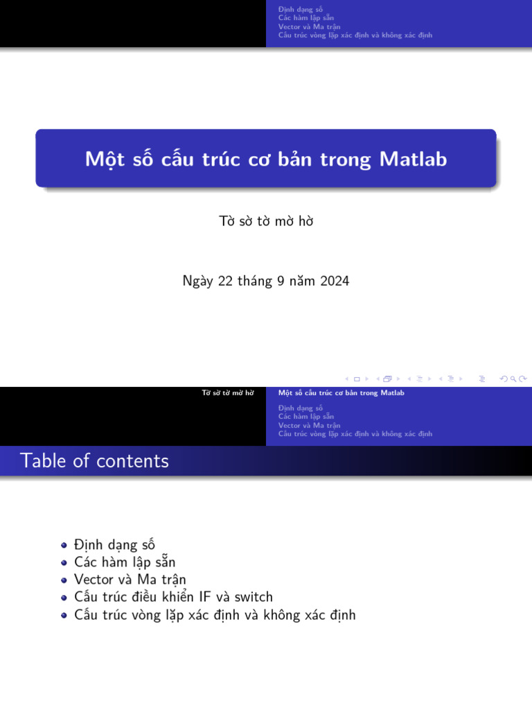 Lap Trinh Mat Lab | PDF